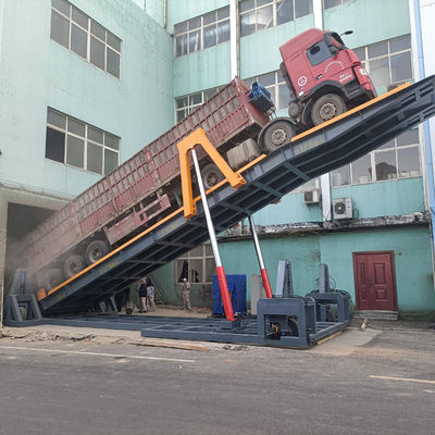 Enclosed Hydraulic Truck Unloader With Side And Backward Flipping For ...