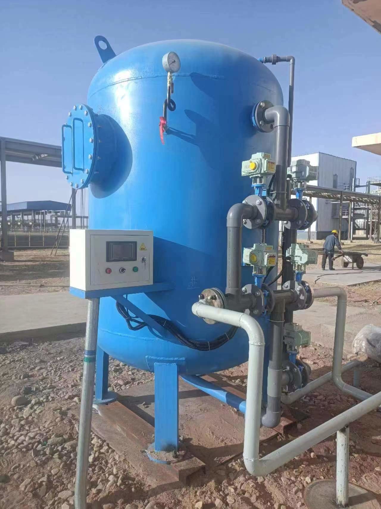 0.5 MPa 3600mm Stainless Steel Activated Carbon Sand Filter 100T/H For ...