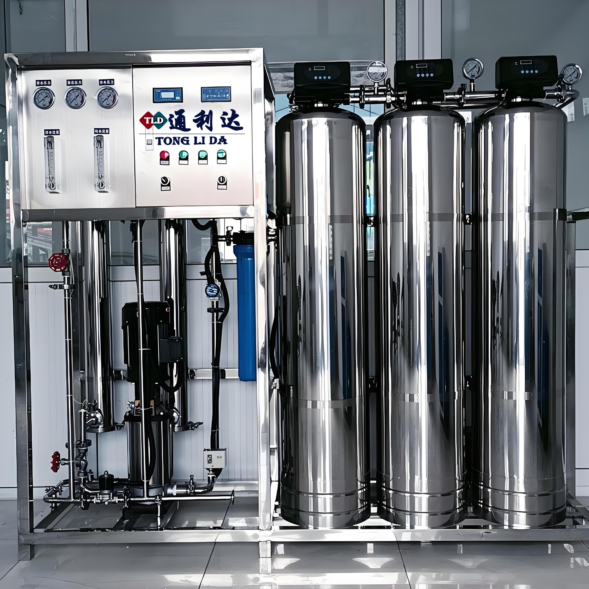 250L/H Regular Industrial RO System With Low Energy Consumption RO ...
