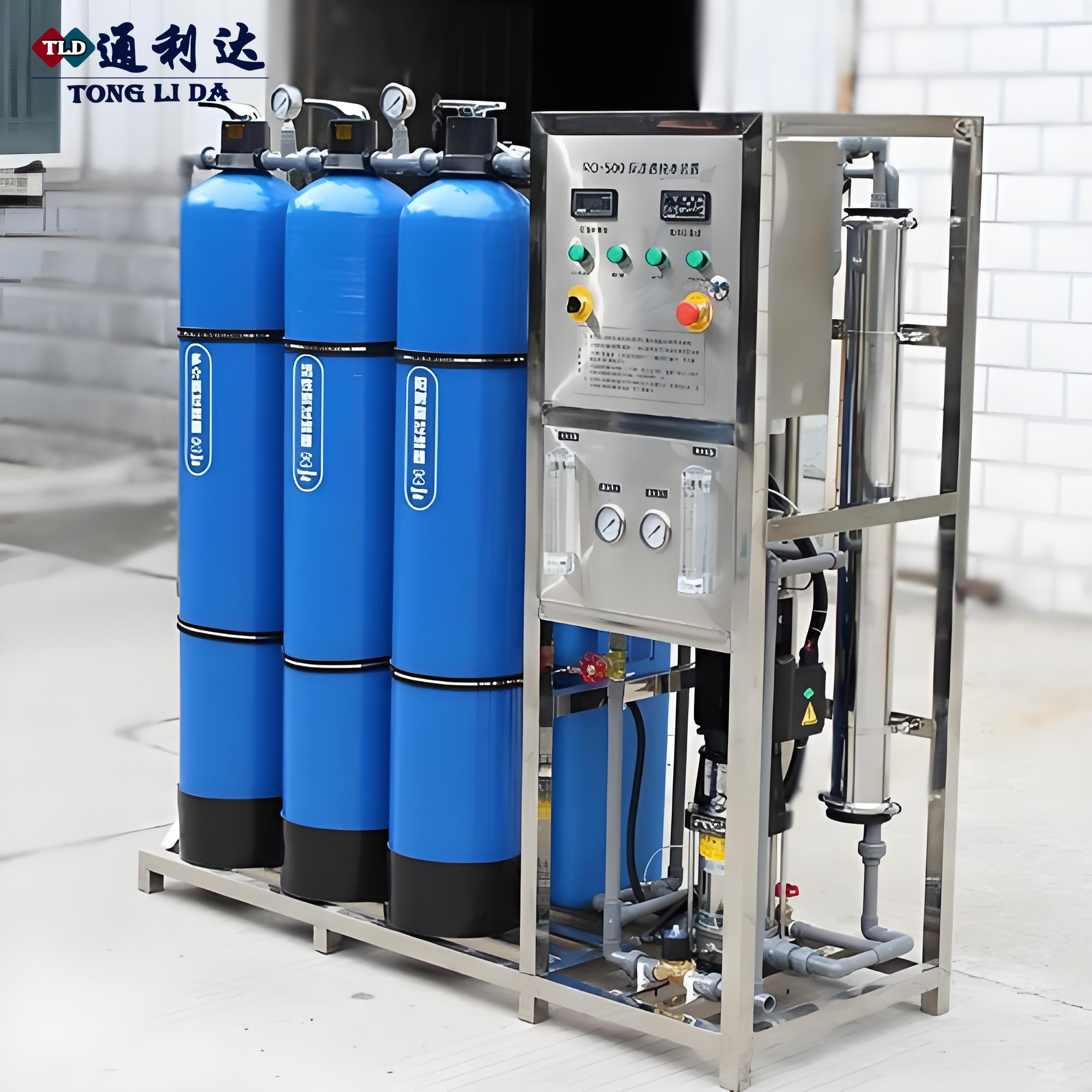 1500-2000L/H RO Water Purifier For Beverage And Dairy Processing 2.6m*0 ...